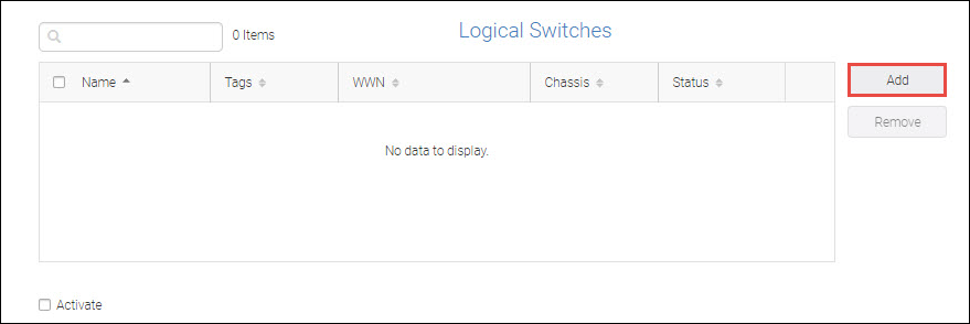 Adding Logical Switches to a Logical Fabric